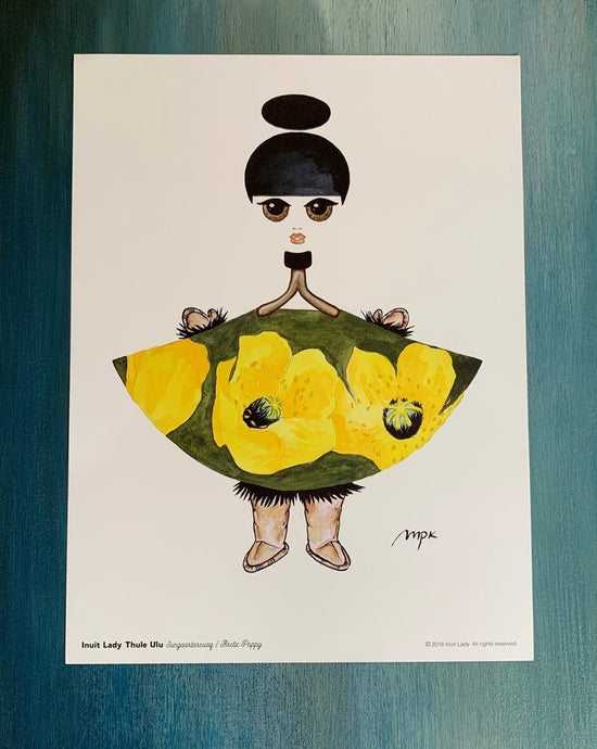Inuit Lady Posters by Greenlandic artist, Maria Panínguak` Kjærulff ...